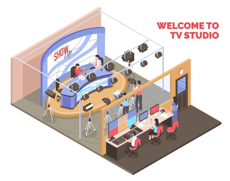 What is a BROADCAST STUDIO? Uses for production, and Design