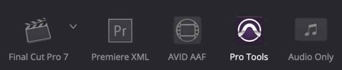 Exporting AAF file from DaVinci Resolve into Pro Tools DAW