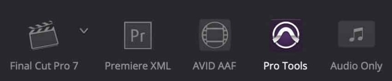 Exporting AAF file from DaVinci Resolve into Pro Tools DAW