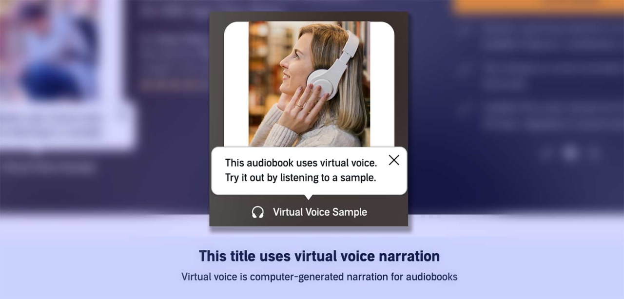 What is Audible's "VIRTUAL VOICE" AI Audiobook Narration?