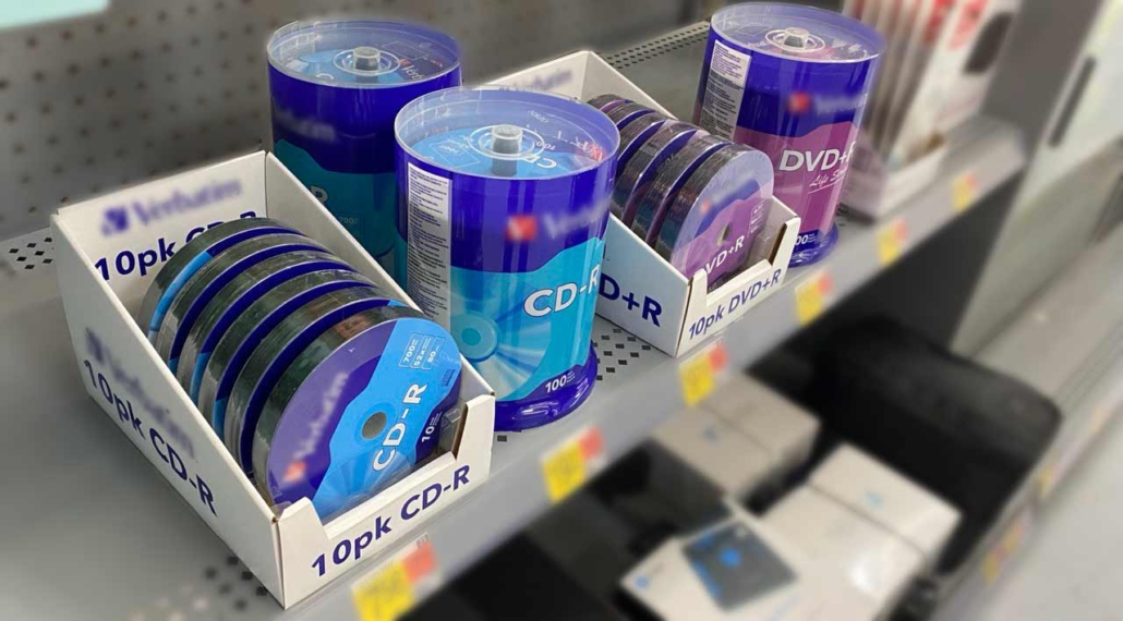 What happened to the CDs? Once king of audio & data storage.